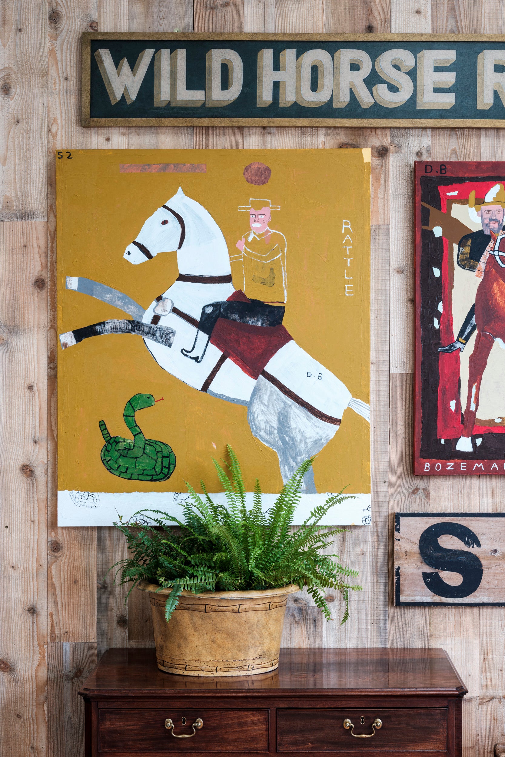 "Rattle Snake Ranch" Painting – Studio Hám