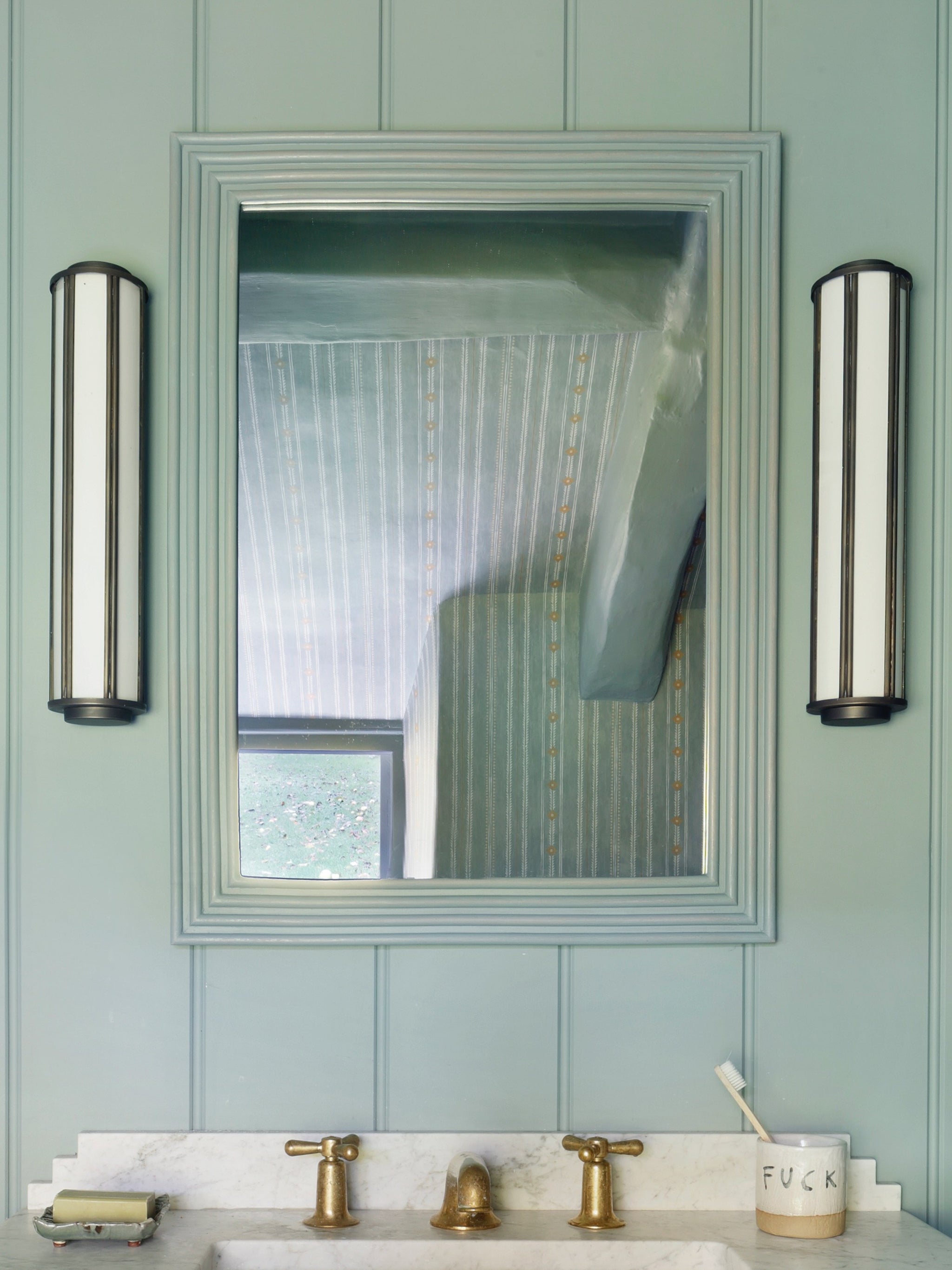 Reeded Mirror - Smokey Blue – Studio Hám